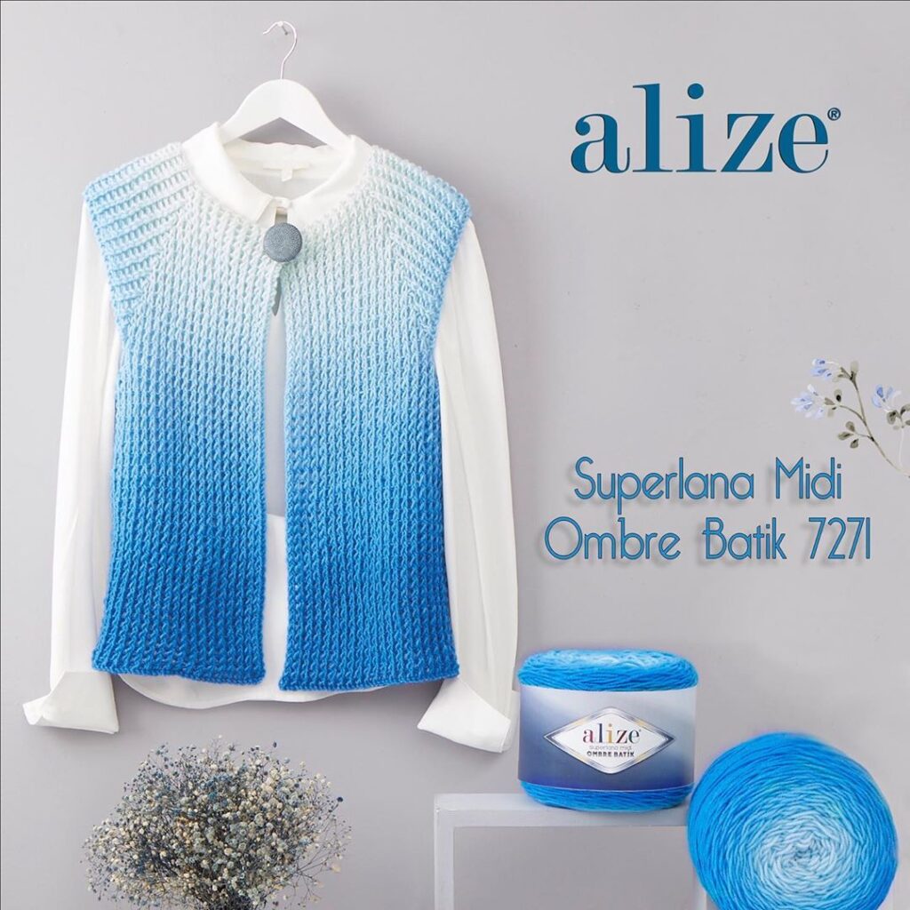 Superlana Midi Ombre Batik Alize - Пуговка Розничный